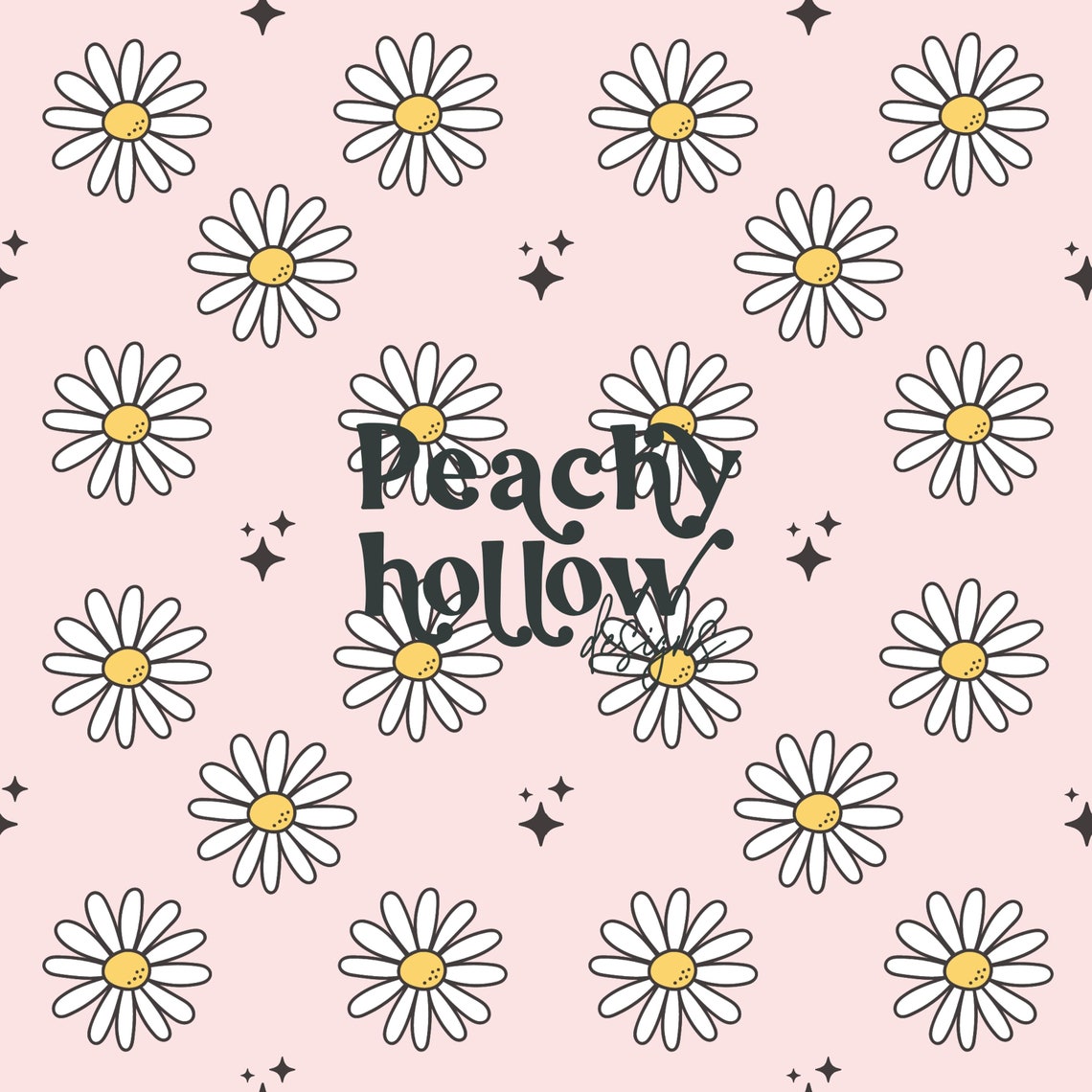 Seamless Retro Daisy Pattern Background Paper Scrapbook - Etsy