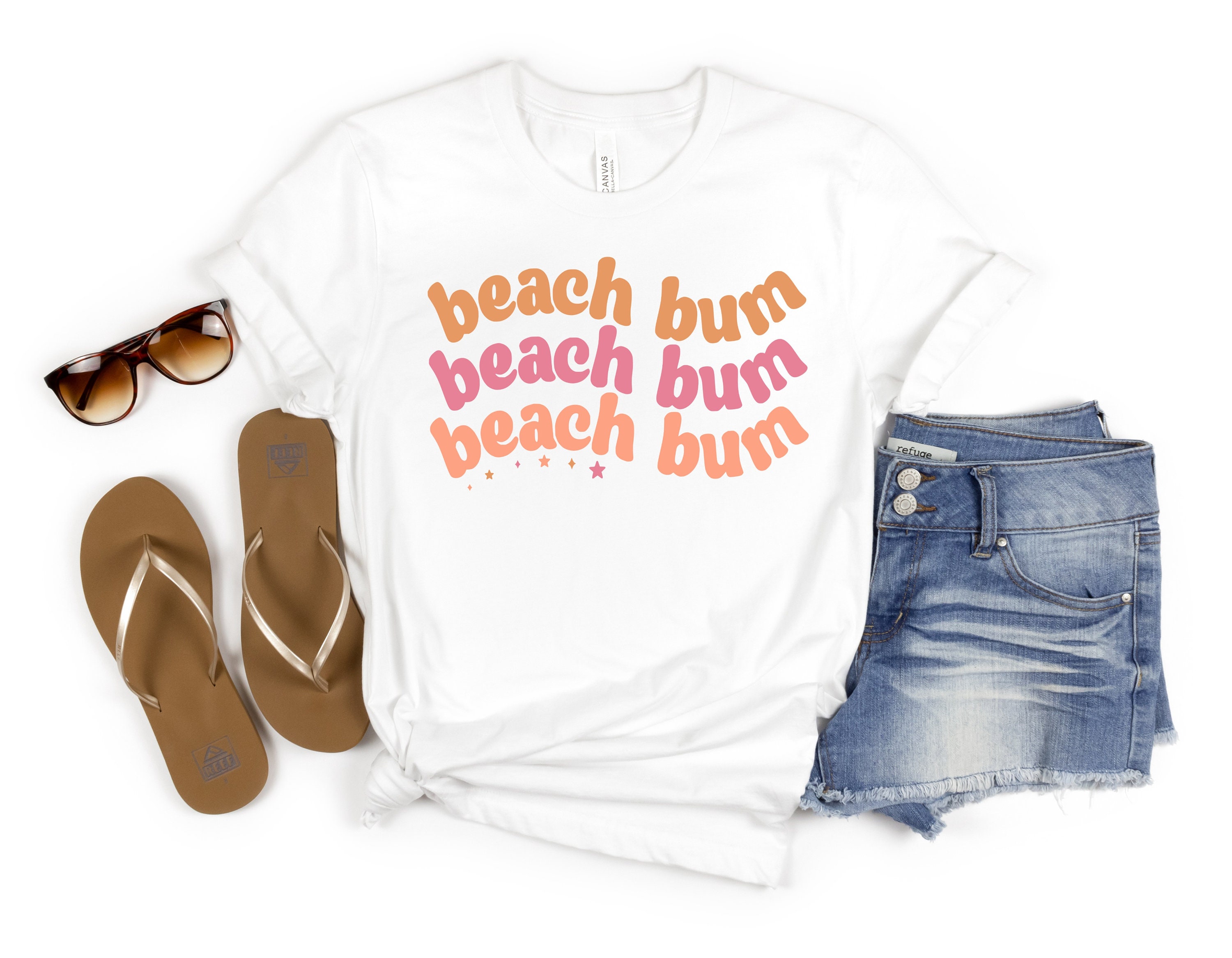 Beach Bum Stacked PNG Print File for Sublimation or Print, Kids ...