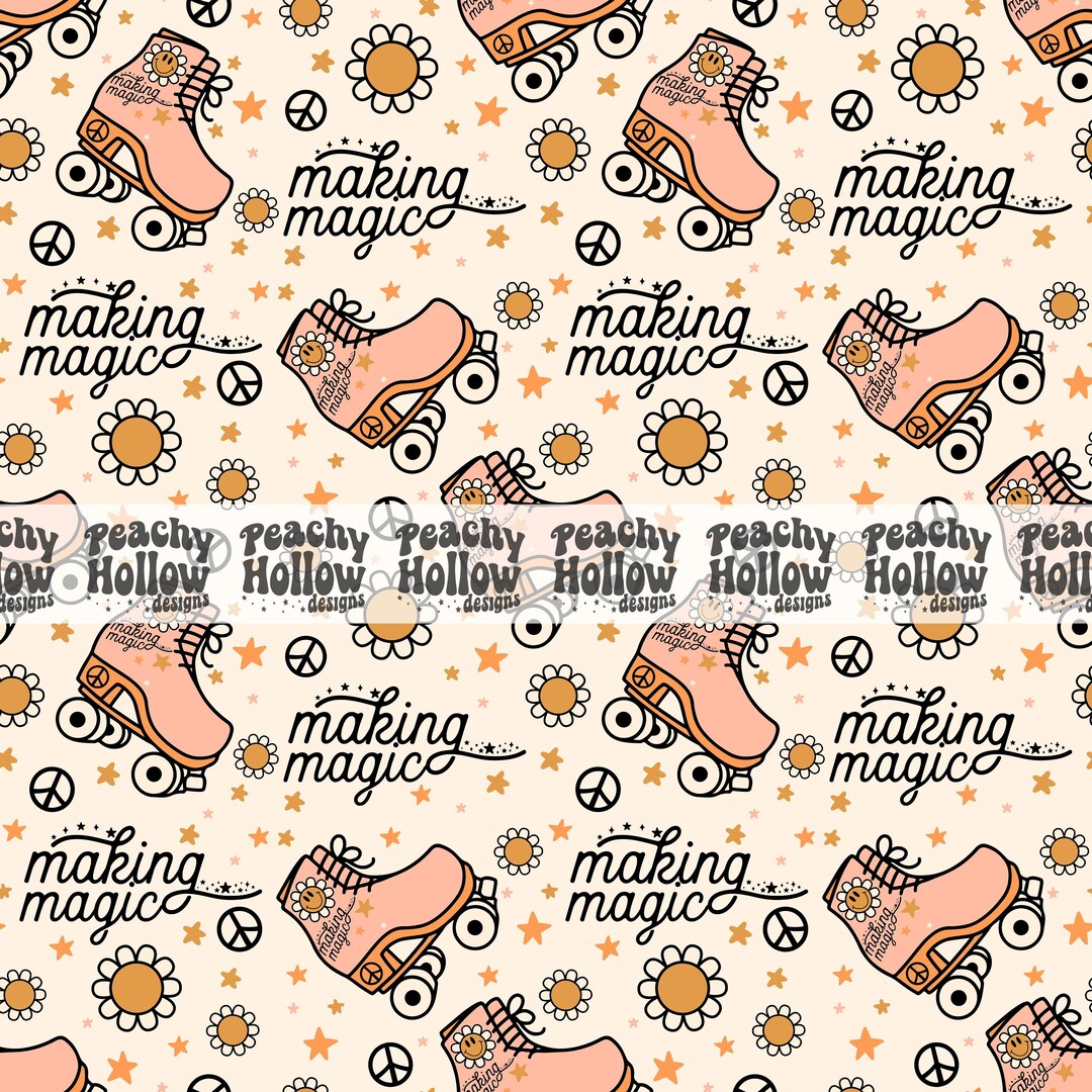 Seamless Roller Skate Pattern, Retro Seamless Pattern, Smiley Surface ...