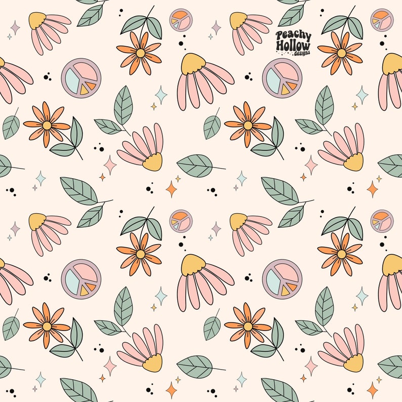 Smiley Retro Seamless Pattern Spring Summer Repeat Patterns - Etsy