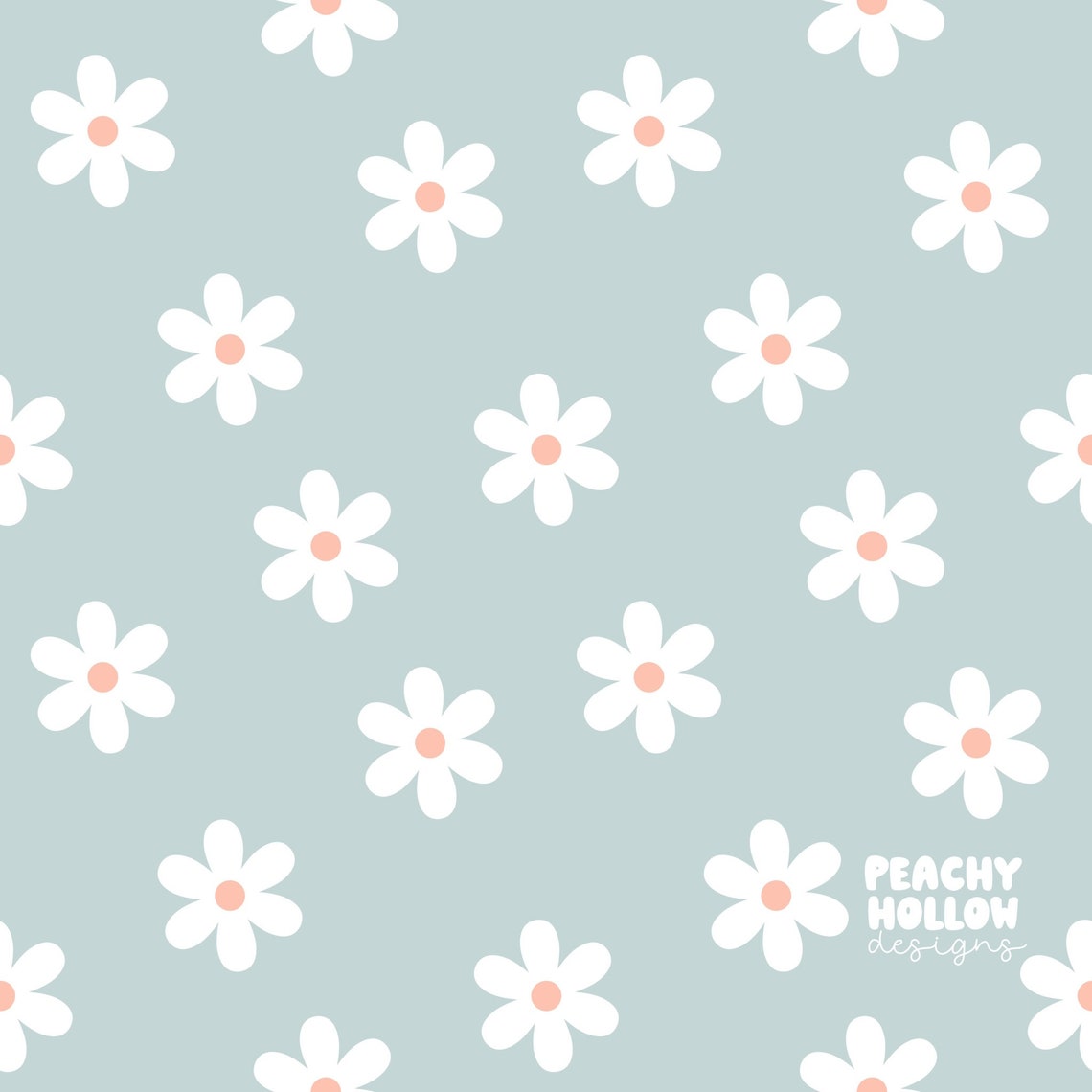 Retro Daisy Seamless Pattern Spring Summer Repeat Patterns for Fabric ...