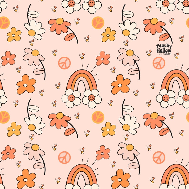 Seamless Summer Daisy Pattern Background Repeating Patterns - Etsy