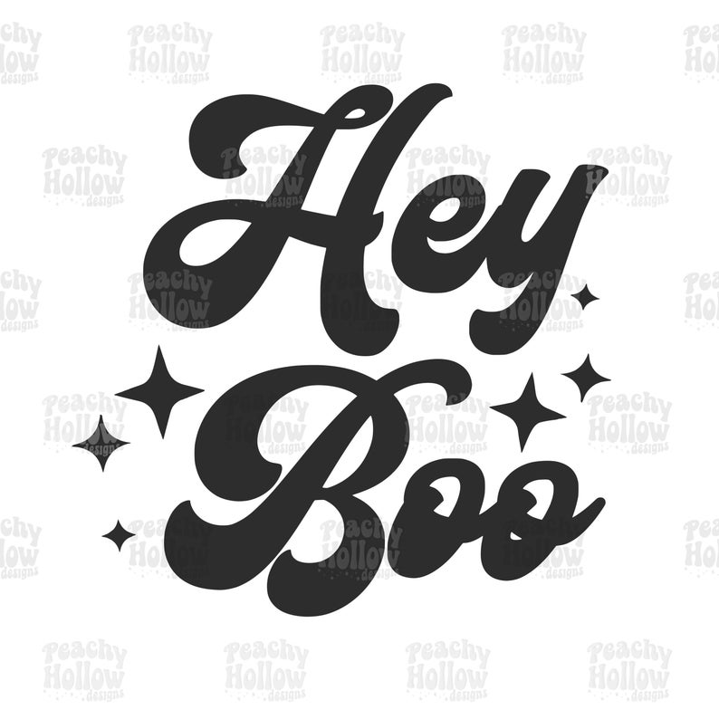 Hey Boo Halloween PNG Digital Design Download Sublimation Fall Autumn ...