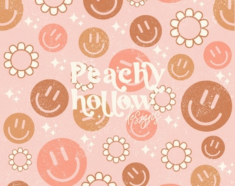 Seamless Smiley Face Pattern Background Paper, Scrapbook Paper, 12x12 ...