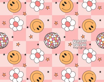 Retro Seamless Summer Checker Pattern Seamless Retro Pattern Surface ...