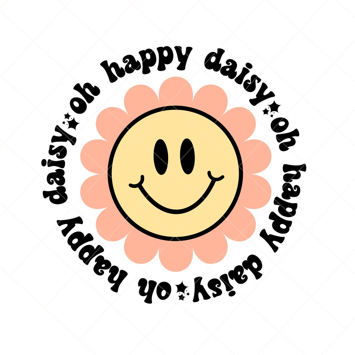 Oh Happy Daisy PNG for Sublimation Digital Files for - Etsy