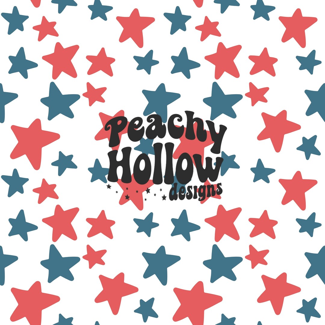 Seamless Fourth of July Stars Pattern Background Paper Repeating Summer ...