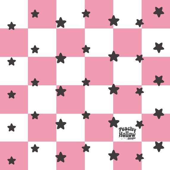 Retro Star Checker Seamless File Halloween Checker Seamless - Etsy