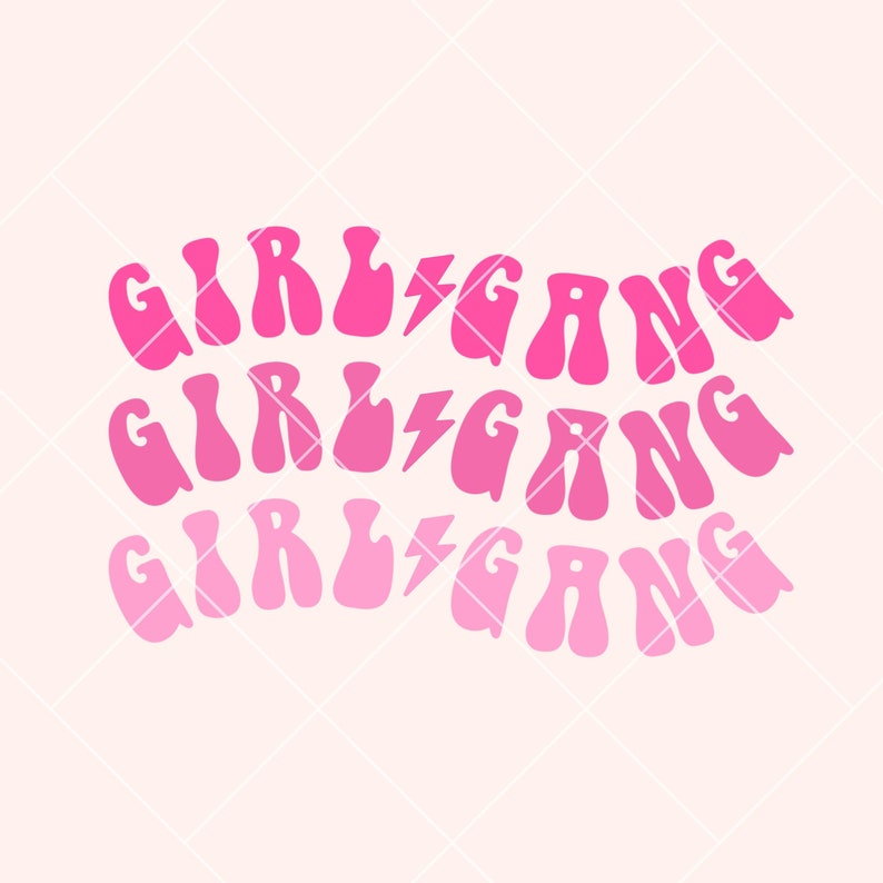 Girl Gang Stacked PNG Print File for Sublimation or Print - Etsy