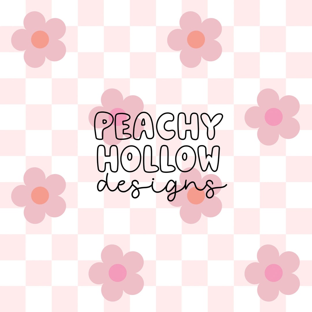 Retro Checker Daisy Checks Seamless Summer Checkers Pattern Seamless ...