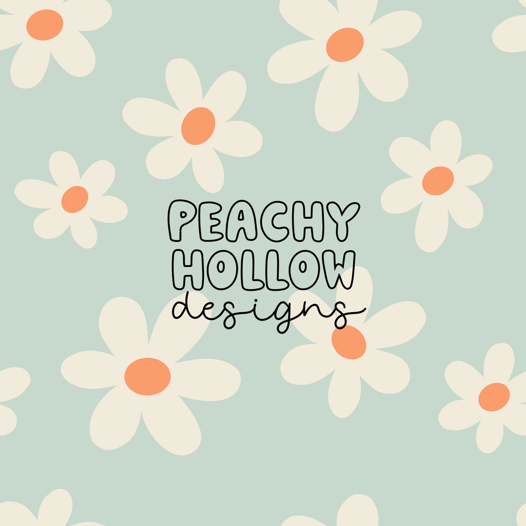 4 Retro Daisy Seamless Summer Pattern Seamless Retro Daisy Pattern ...