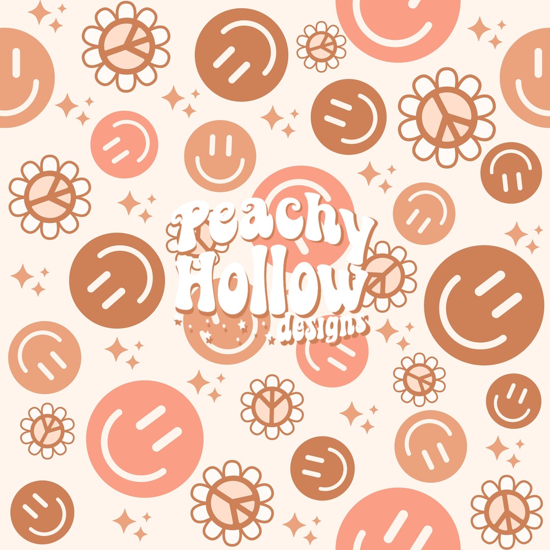 Happy Face Seamless Pattern Background Paper, Scrapbook Paper, 12x12 ...