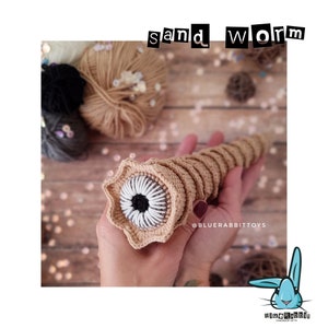 Amigurumi Sandworm Crochet Pattern. Scary Desert Worm Monster. No Sew ...
