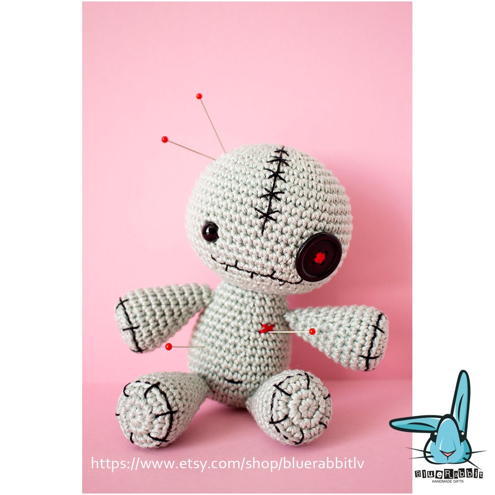 Amigurumi Sitting Voodoo Doll Crochet Pattern. Languages: - Etsy