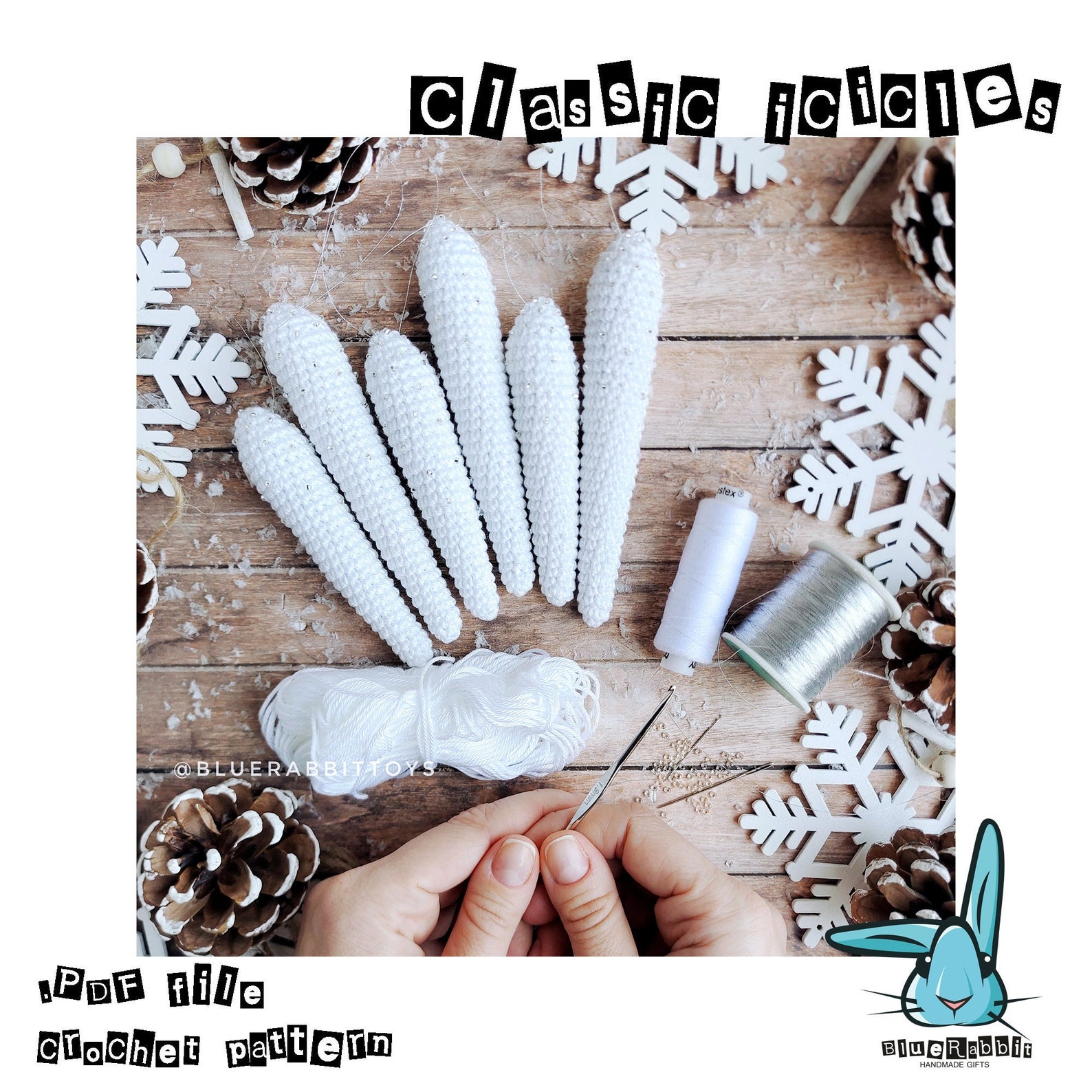 Amigurumi Icicle Crochet Pattern: Christmas Baubles (PDF Pattern) - Etsy