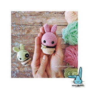 Amigurumi Bunny in a Pot Crochet Pattern: Zombie Rabbit Plant (PDF ...
