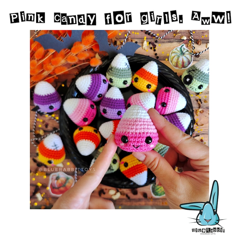 Amigurumi Mini Candy Corn Crochet Pattern. Halloween Toy. - Etsy