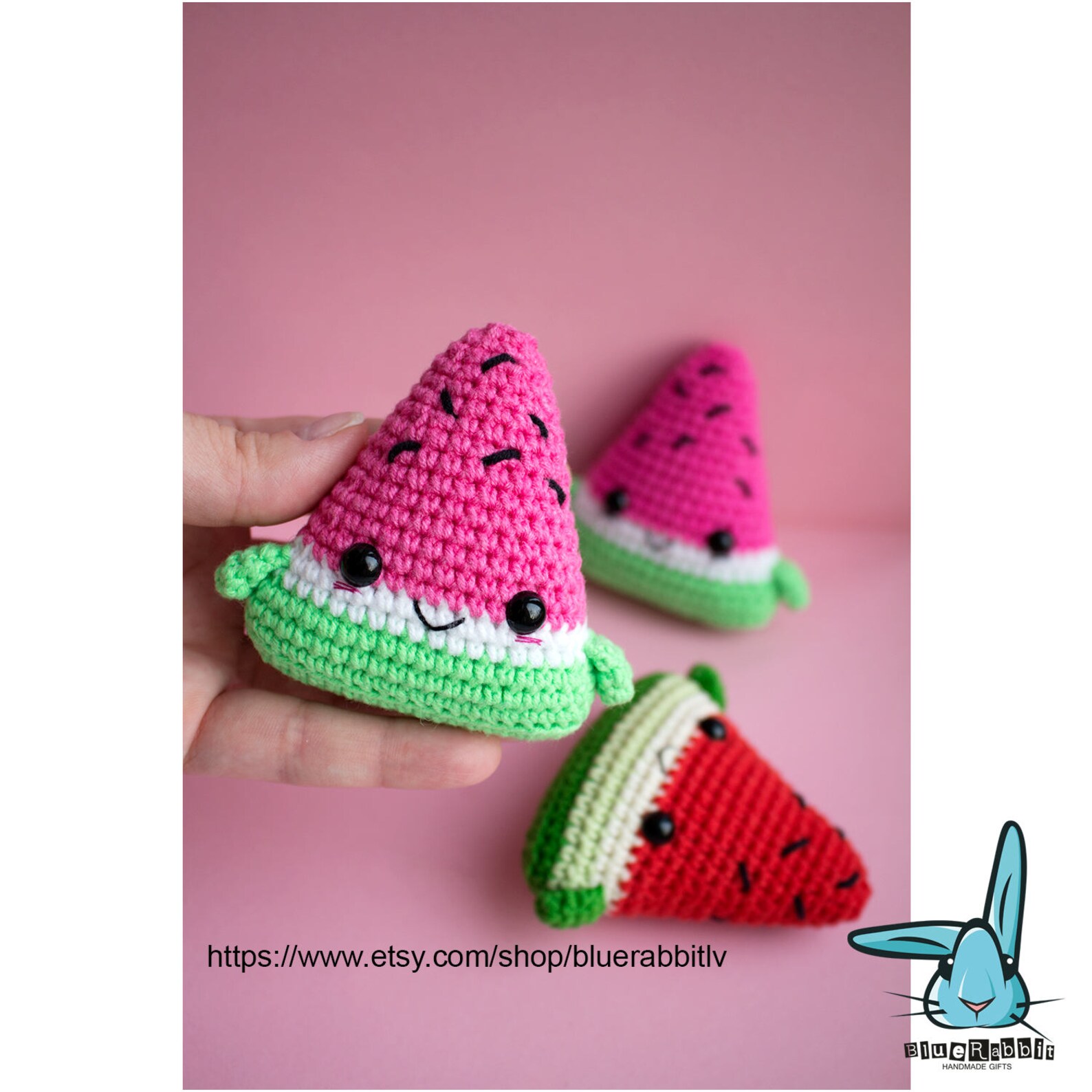 Amigurumi Watermelon Slice Crochet Pattern. Languages: | Etsy