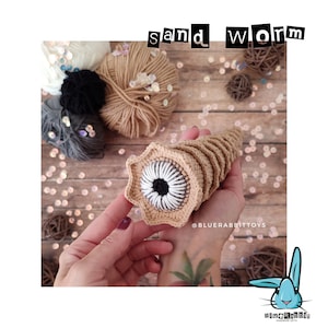 Amigurumi Sandworm Crochet Pattern. Scary Desert Worm Monster. No Sew ...