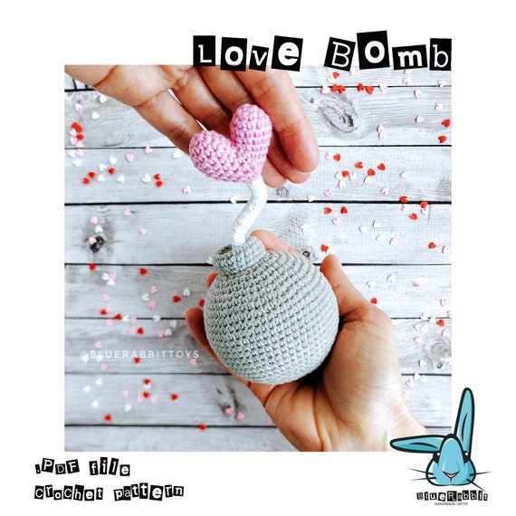 Amigurumi Love Bomb crochet pattern Valentine's Day pattern Crochet ...