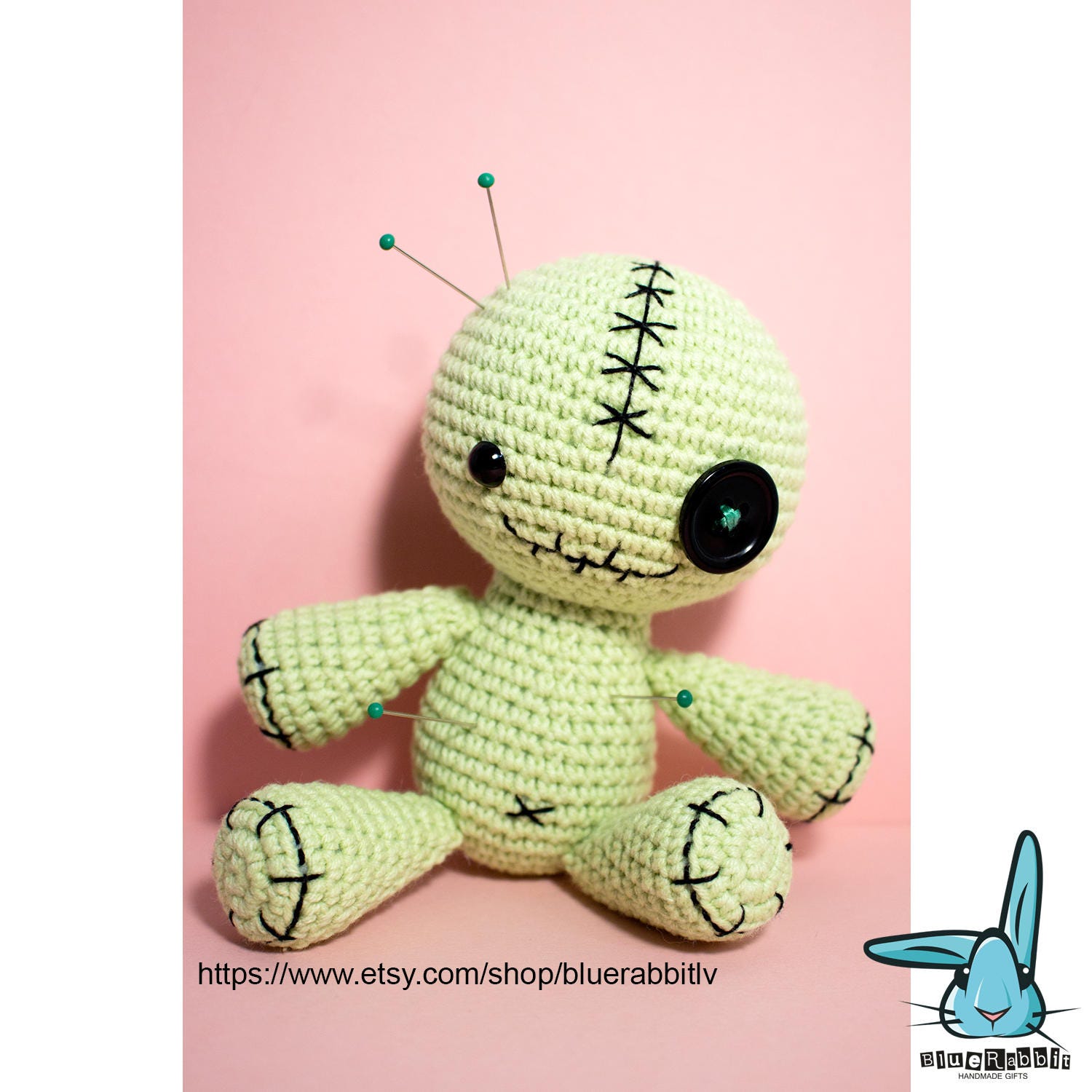 Amigurumi Sitting Voodoo Doll Crochet Pattern. Languages: - Etsy