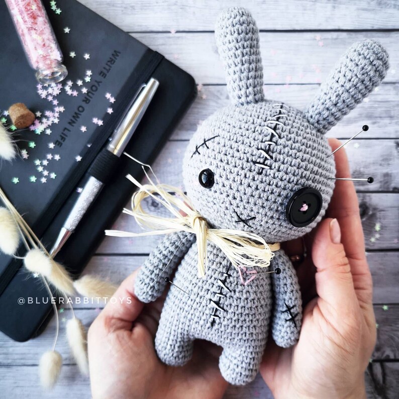 Amigurumi Voodoo Rabbit Crochet Pattern. Languages: English - Etsy