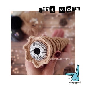 Amigurumi Sandworm Crochet Pattern. Scary Desert Worm Monster. No Sew ...
