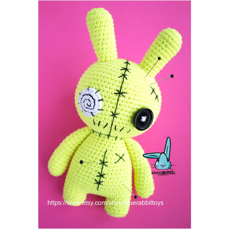 Amigurumi Voodoo Rabbit Crochet Pattern. Languages: English - Etsy
