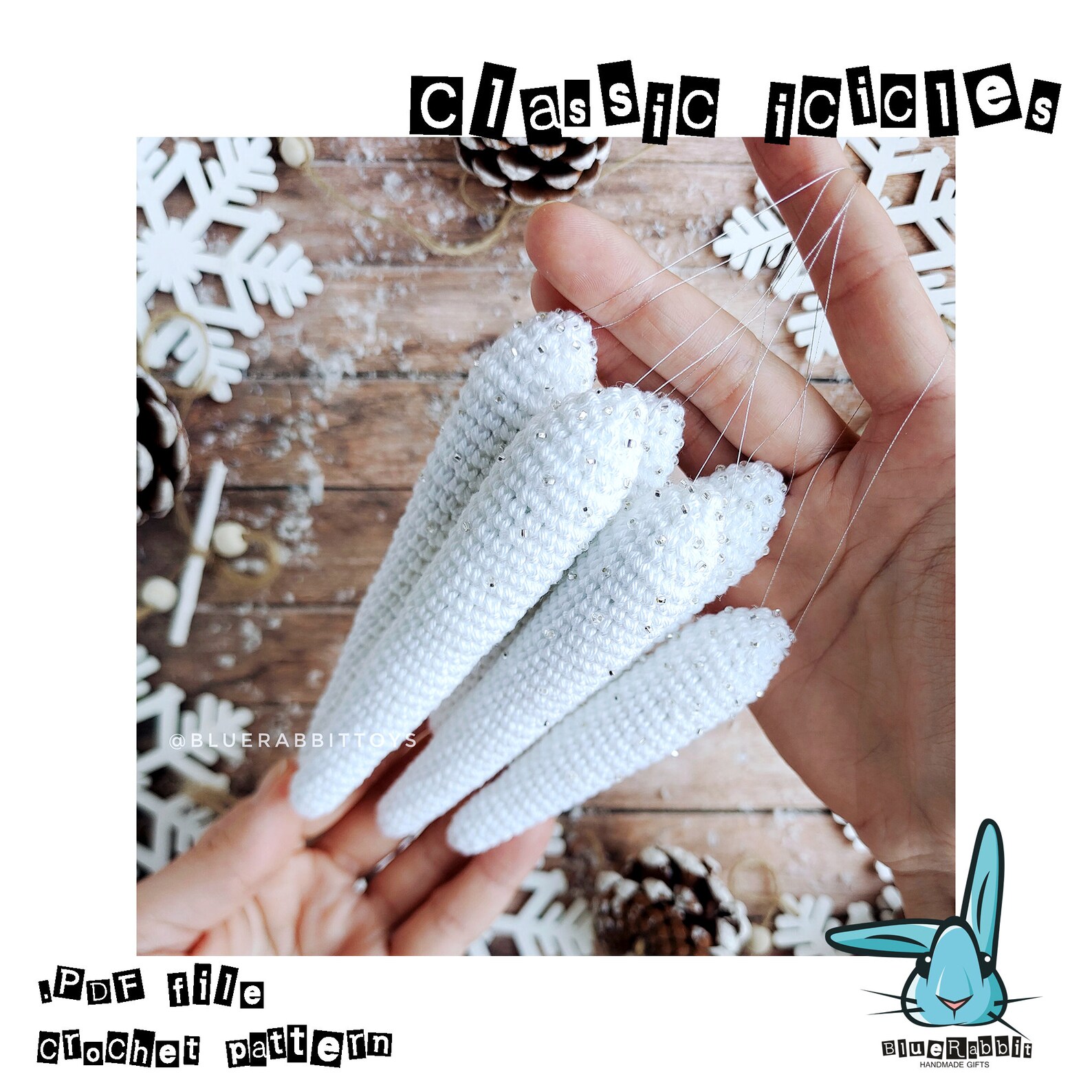 Amigurumi Icicle Crochet Pattern. Amigurumi Christmas | Etsy
