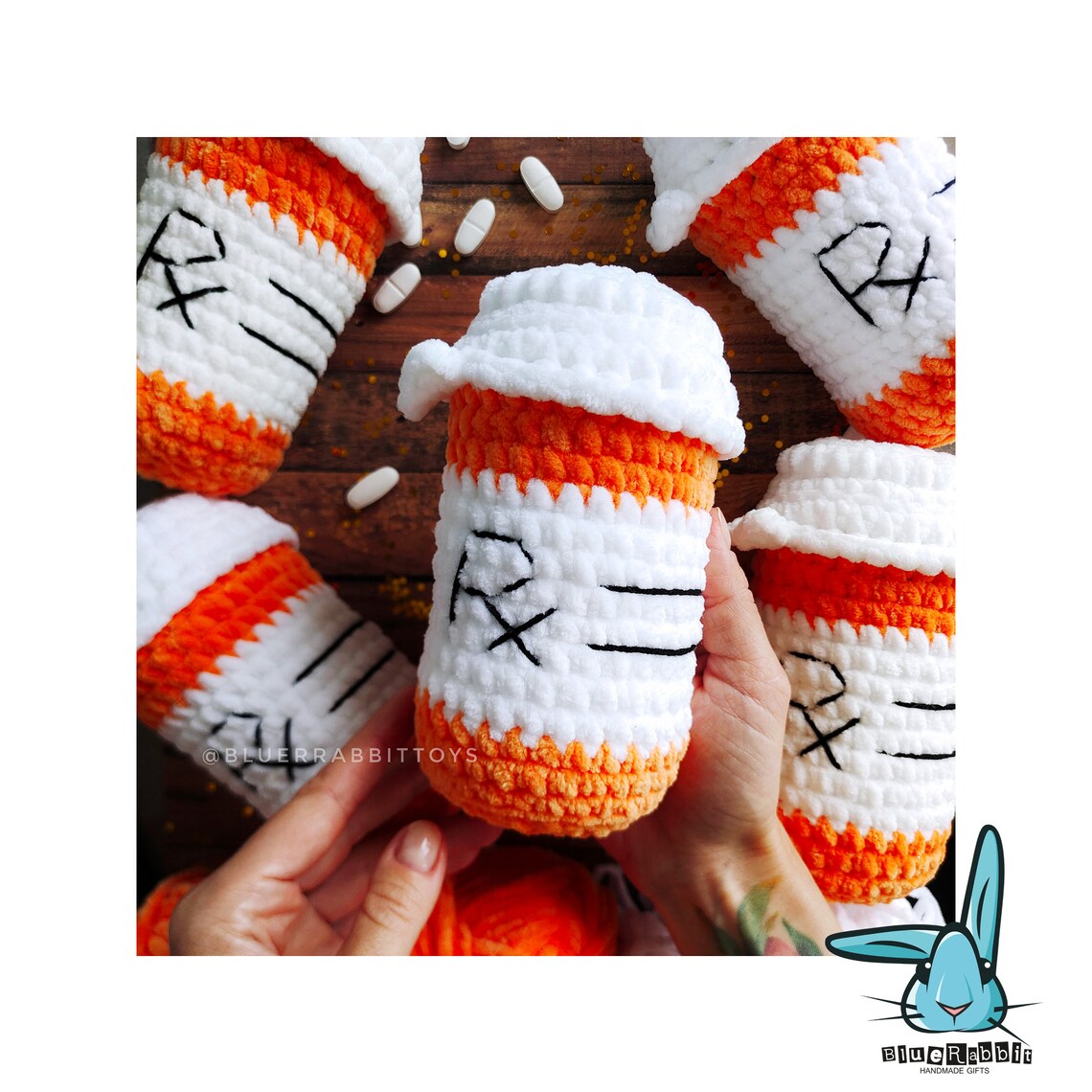 Amigurumi Pill Bottle Crochet Pattern. Languages: English - Etsy