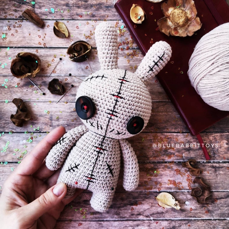 Amigurumi Voodoo Rabbit Crochet Pattern. Languages: English - Etsy