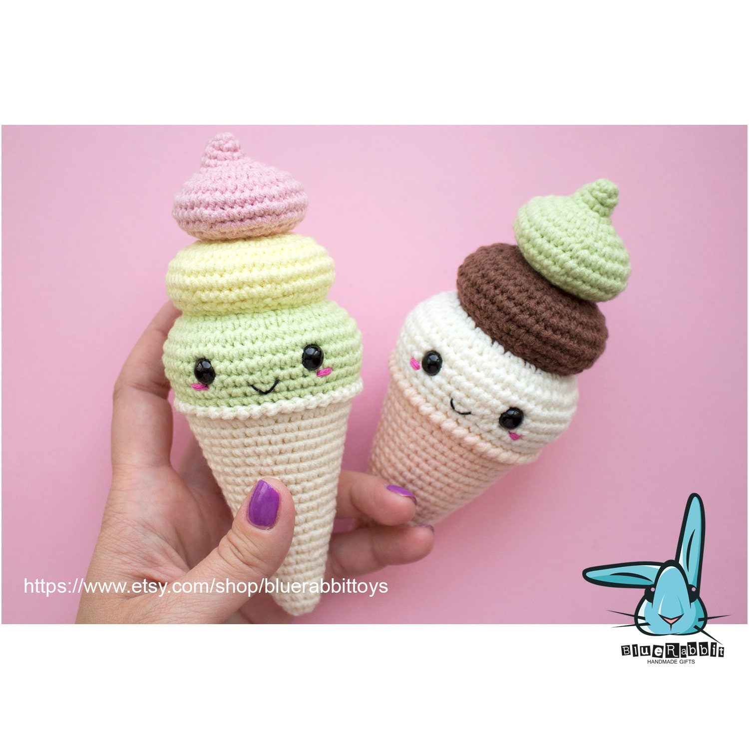 Amigurumi Ice Cream Cone Crochet Pattern. PDF Pattern - Etsy Canada