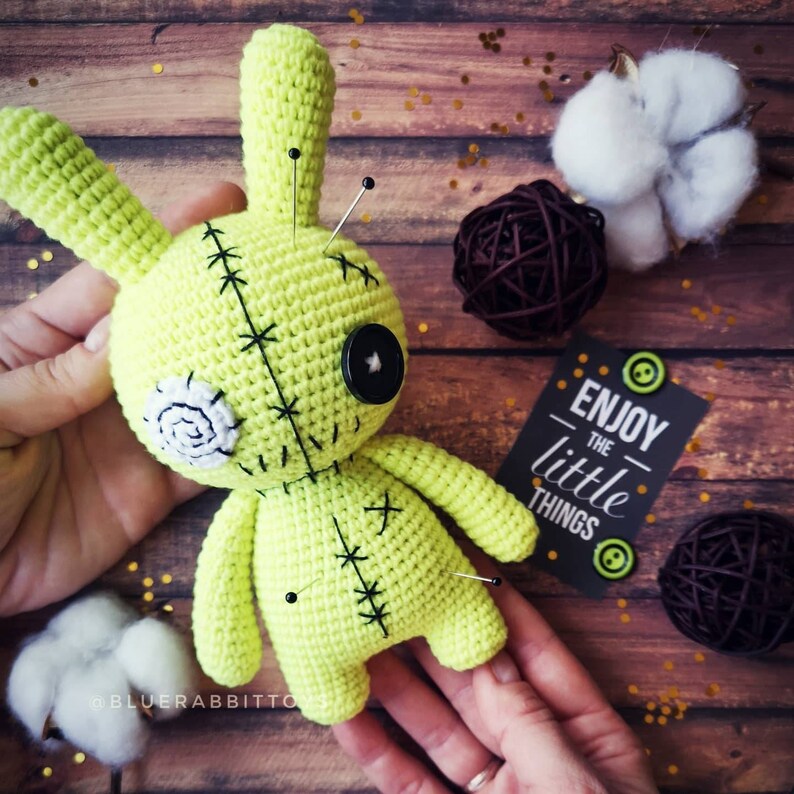Amigurumi Voodoo Rabbit Crochet Pattern. Languages: English - Etsy