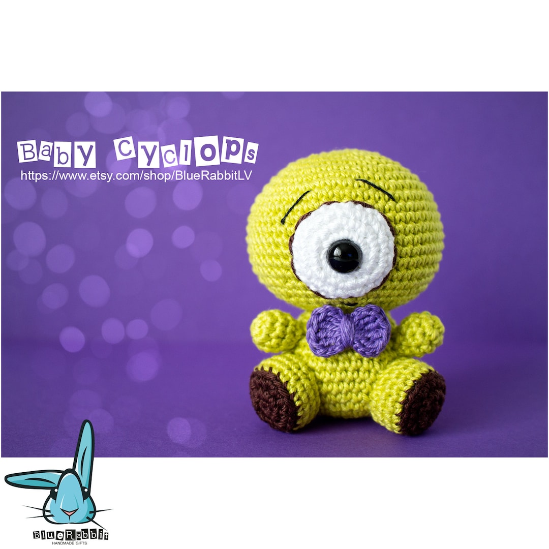 Amigurumi Cyclops Pattern. Crochet Pattern. One Eyed Monster. Languages ...