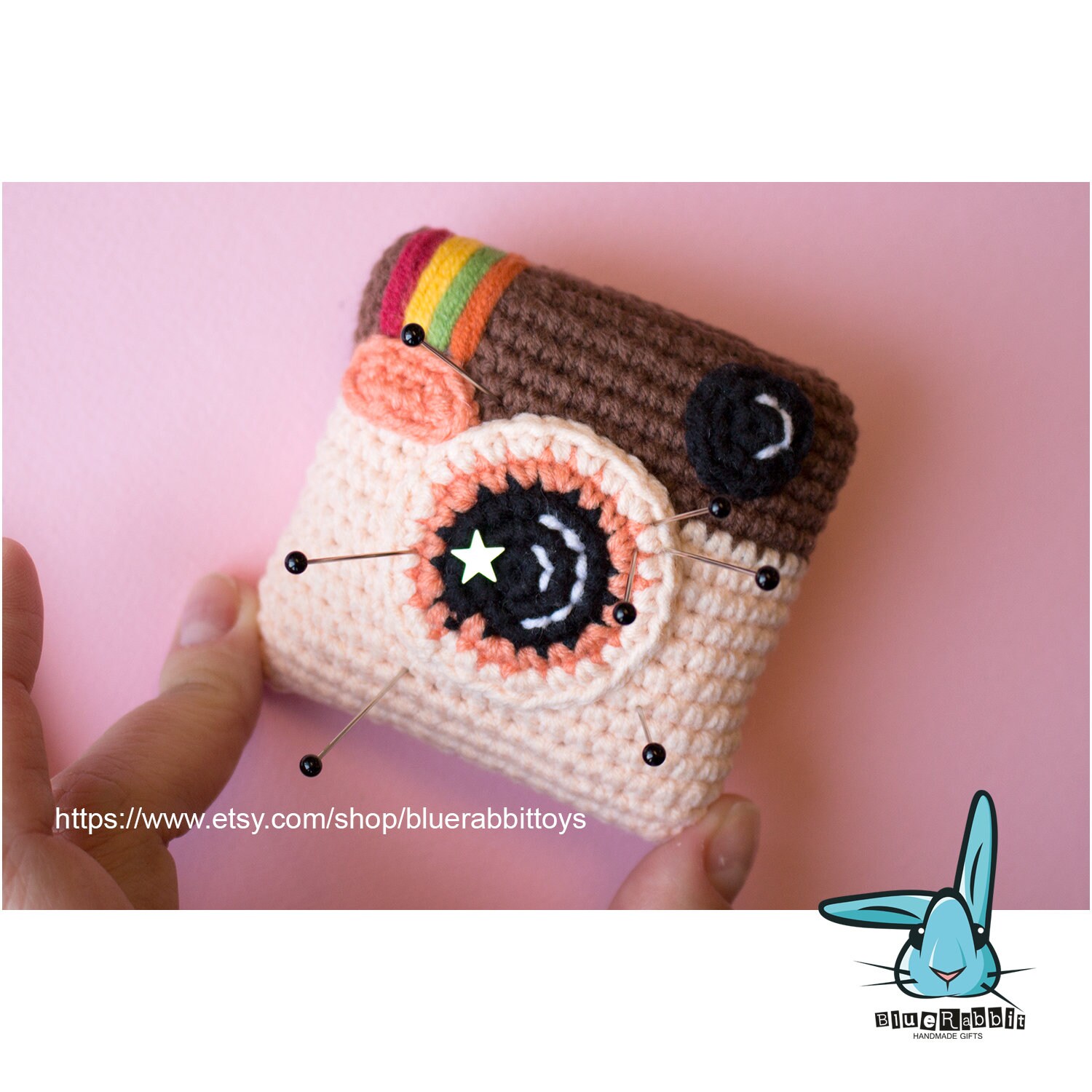 Amigurumi Photo Camera Crochet Pattern. Pincushion. Languages: | Etsy UK