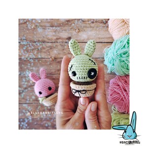 Amigurumi Bunny in a Pot Crochet Pattern: Zombie Rabbit Plant (PDF ...