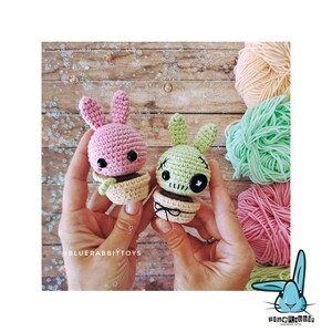 Amigurumi Bunny in a Pot Crochet Pattern: Zombie Rabbit Plant (PDF ...