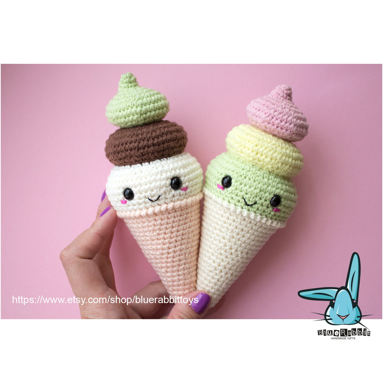 Amigurumi Ice Cream Cone Crochet Pattern. PDF Pattern - Etsy Canada