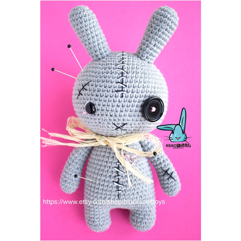 Amigurumi Voodoo Rabbit Crochet Pattern. Languages: English - Etsy