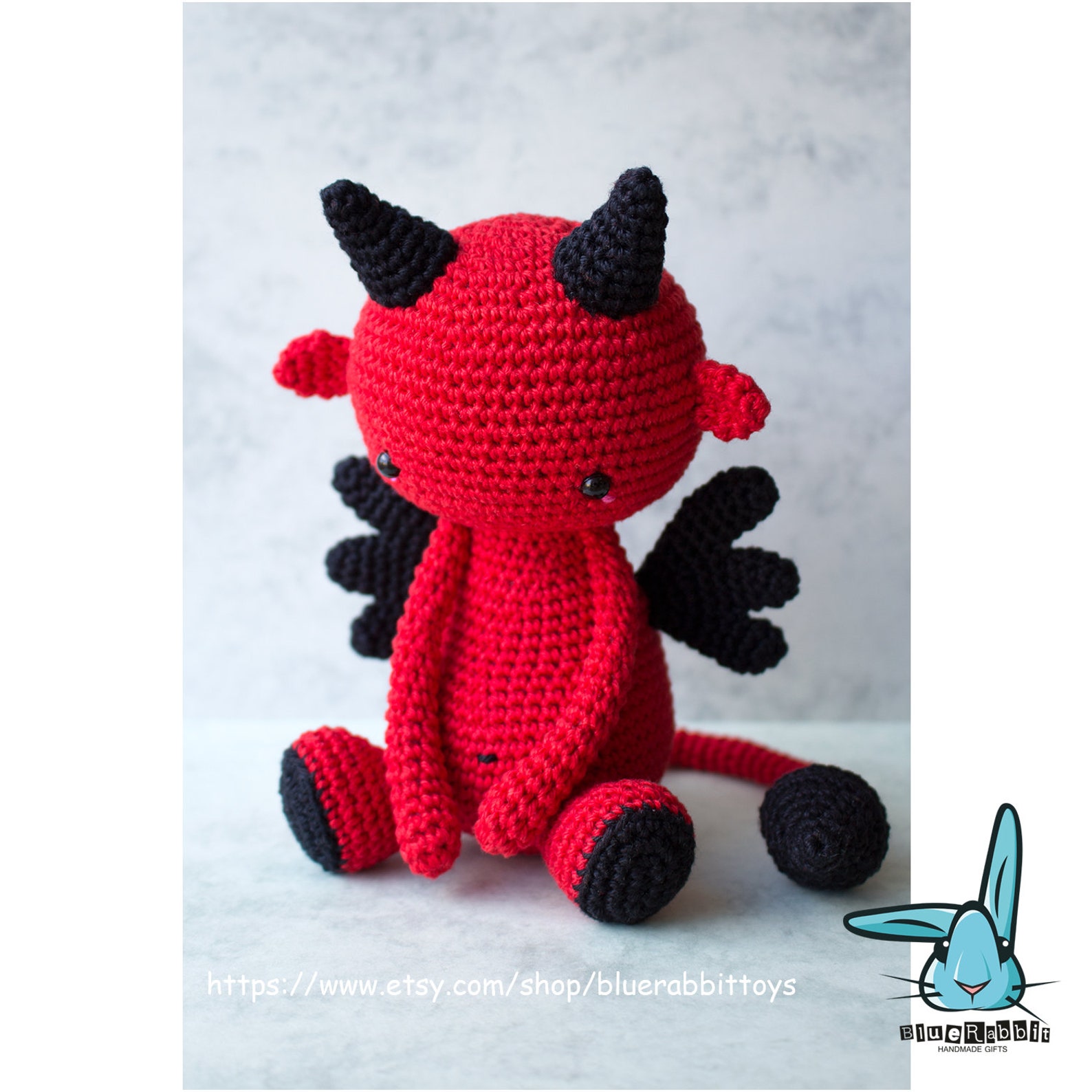 Amigurumi Devil Crochet Pattern. Lucifer, Fallen Angel. DIY Hell ...