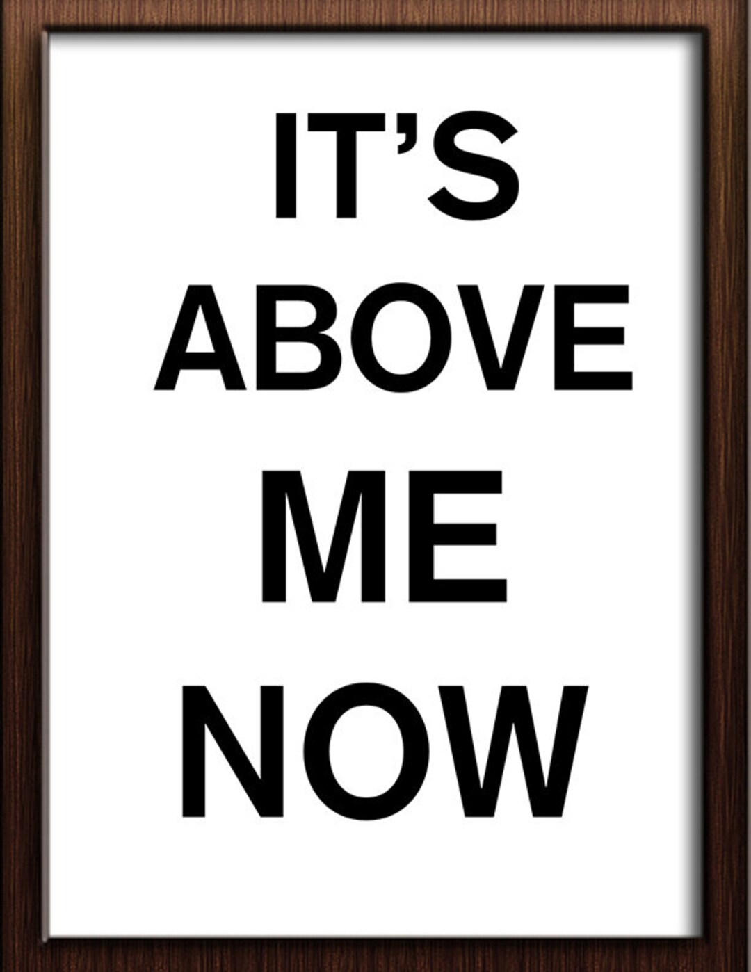It's Above Me Now Digital Download Printable - Etsy
