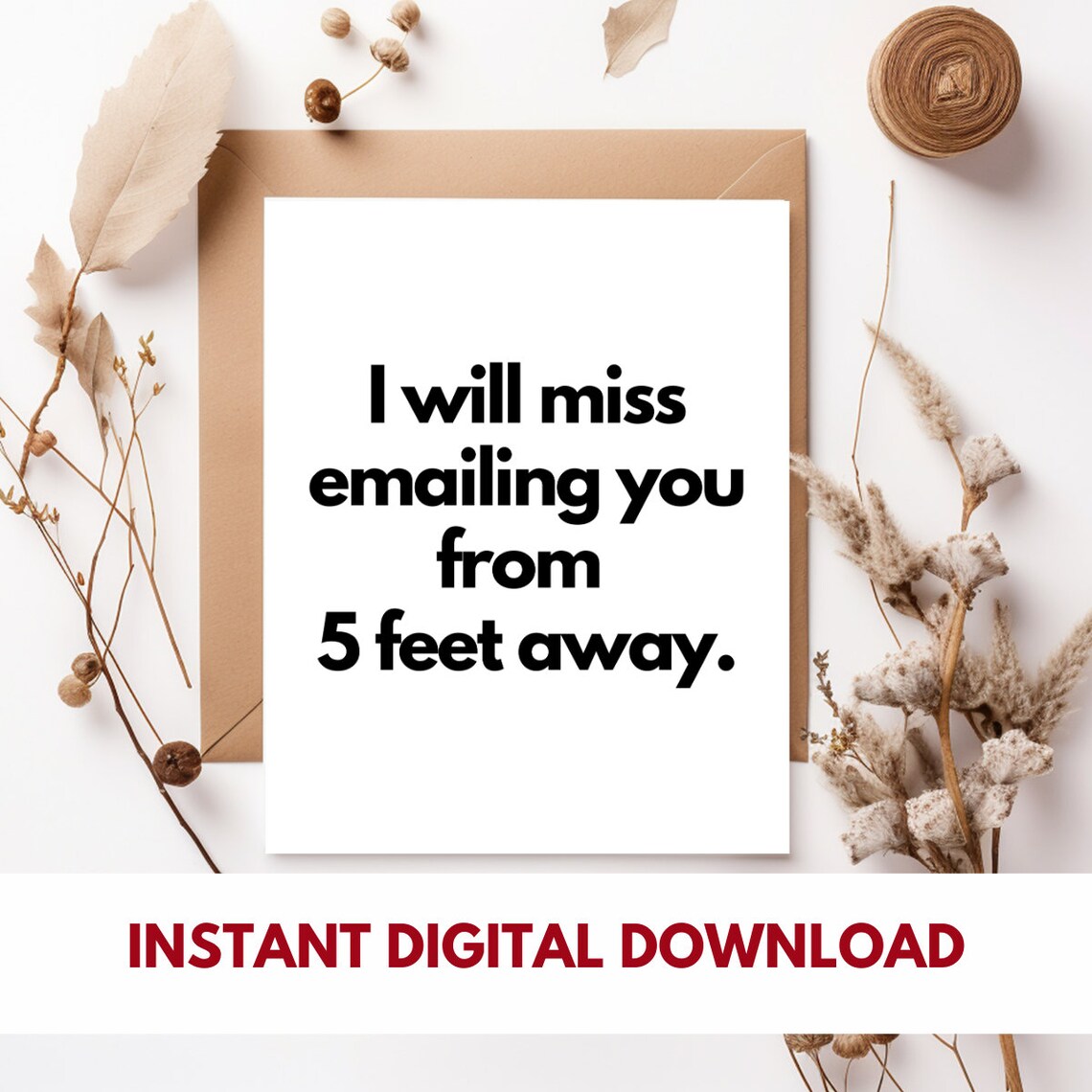 Instant Download Leaving Quitting Job Card, Printable Card, Retirement ...