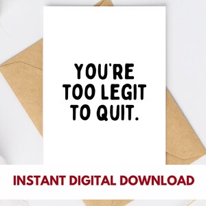 Instant Download Leaving Quitting Job Card, Printable Card, Retirement ...