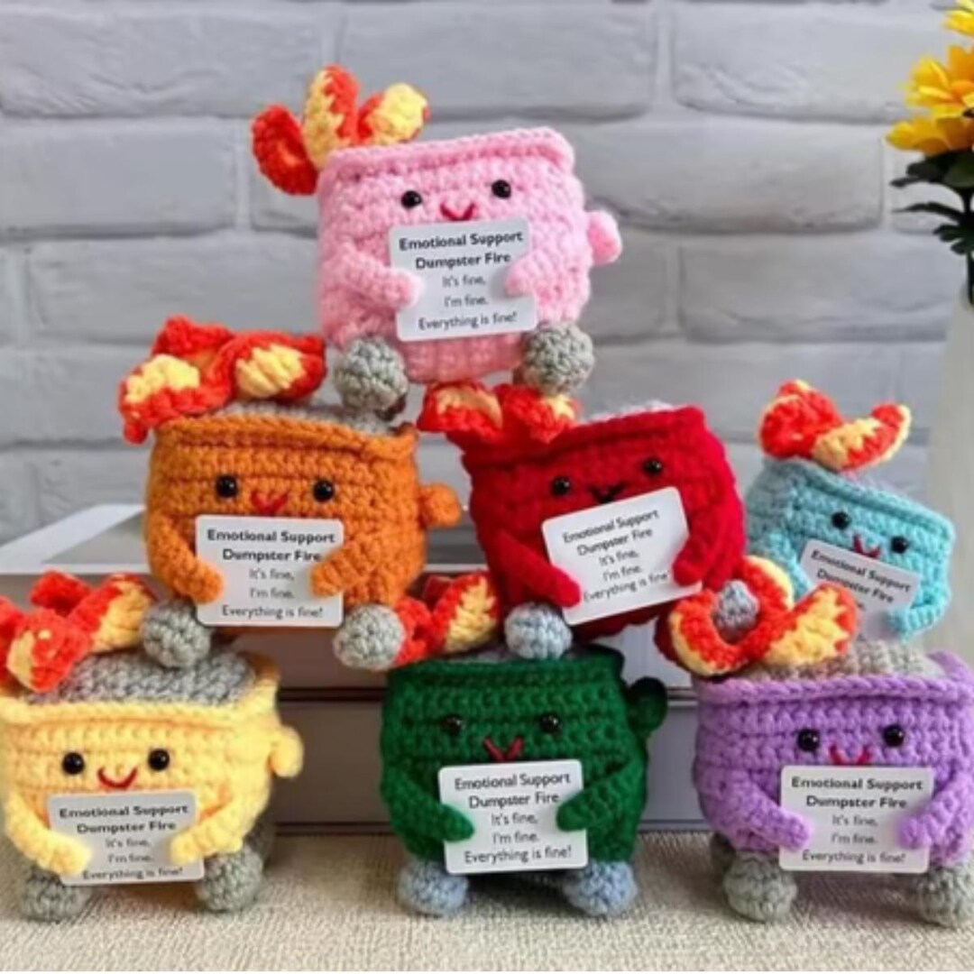 Emotional Support Gift, Dumpster Fire, Gift for Her, Desk Decor, Gift ...