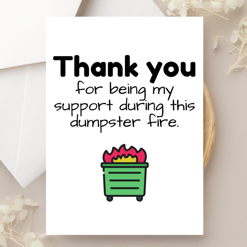 Funny Support Card - Etsy