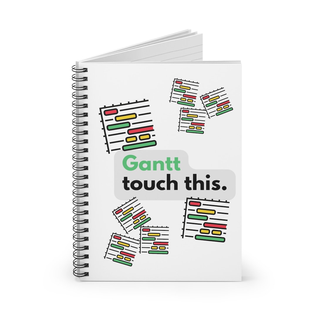 Funny Gantt Chart Notebook, Desk Accessories, Funny Project Manager ...