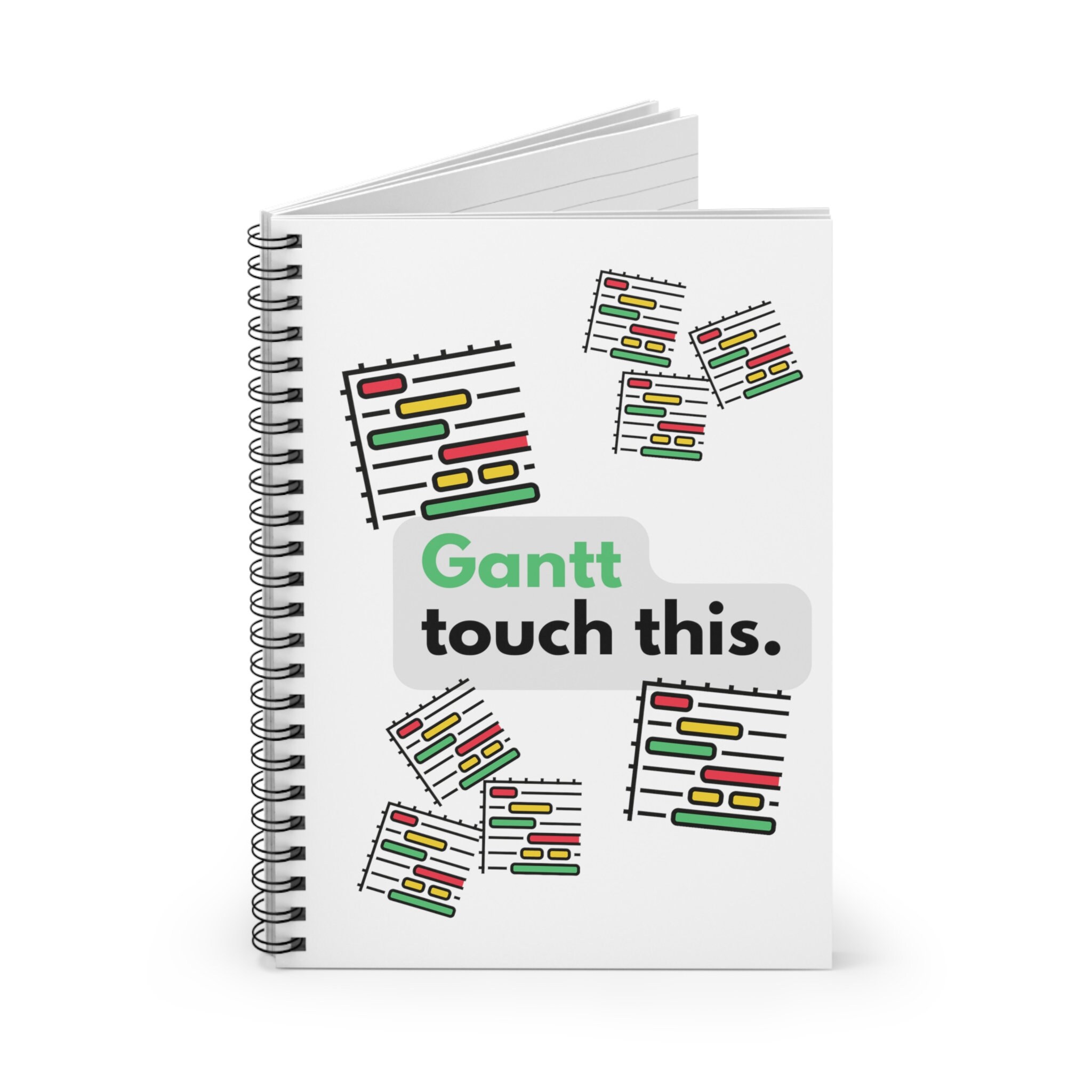 Funny Gantt Chart Notebook, Desk Accessories, Funny Project Manager Gift, Project Plan, Coworker ...