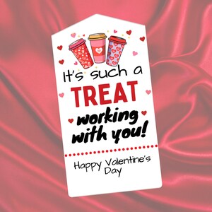 Instant Download Valentine's Tag, Coworker Valentine, Real Treat ...