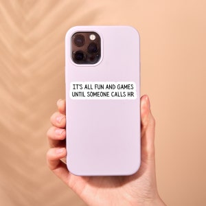 Funny Work Sticker, Fun Games Until Someone Calls HR, Sarcastic Work ...