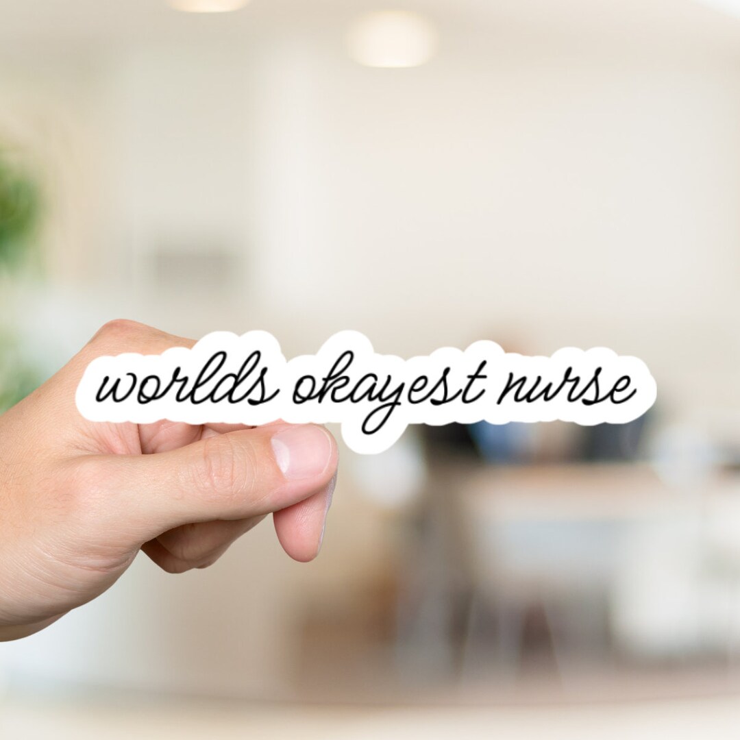 Nurse Gift, Funny Nursing Sticker, New Grad Gift, Laptop Sticker, Water ...